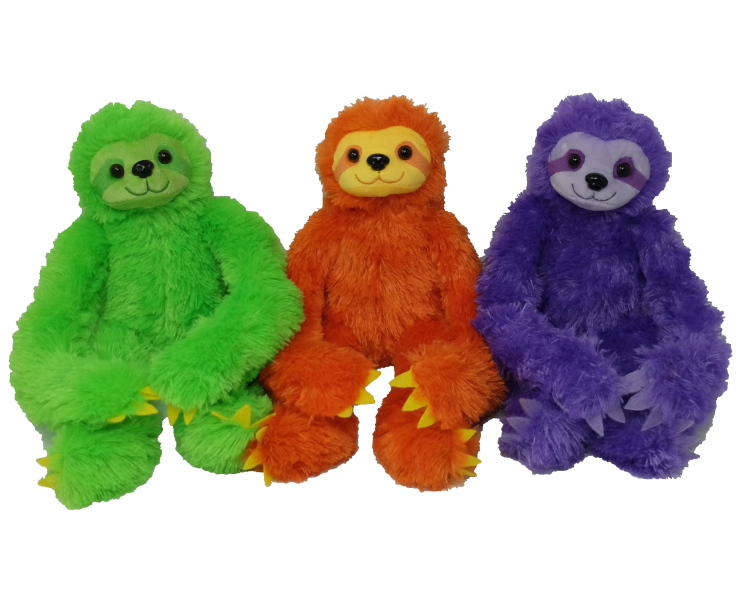 Sloth (3 colours) mixed - 8" - DP Leisure